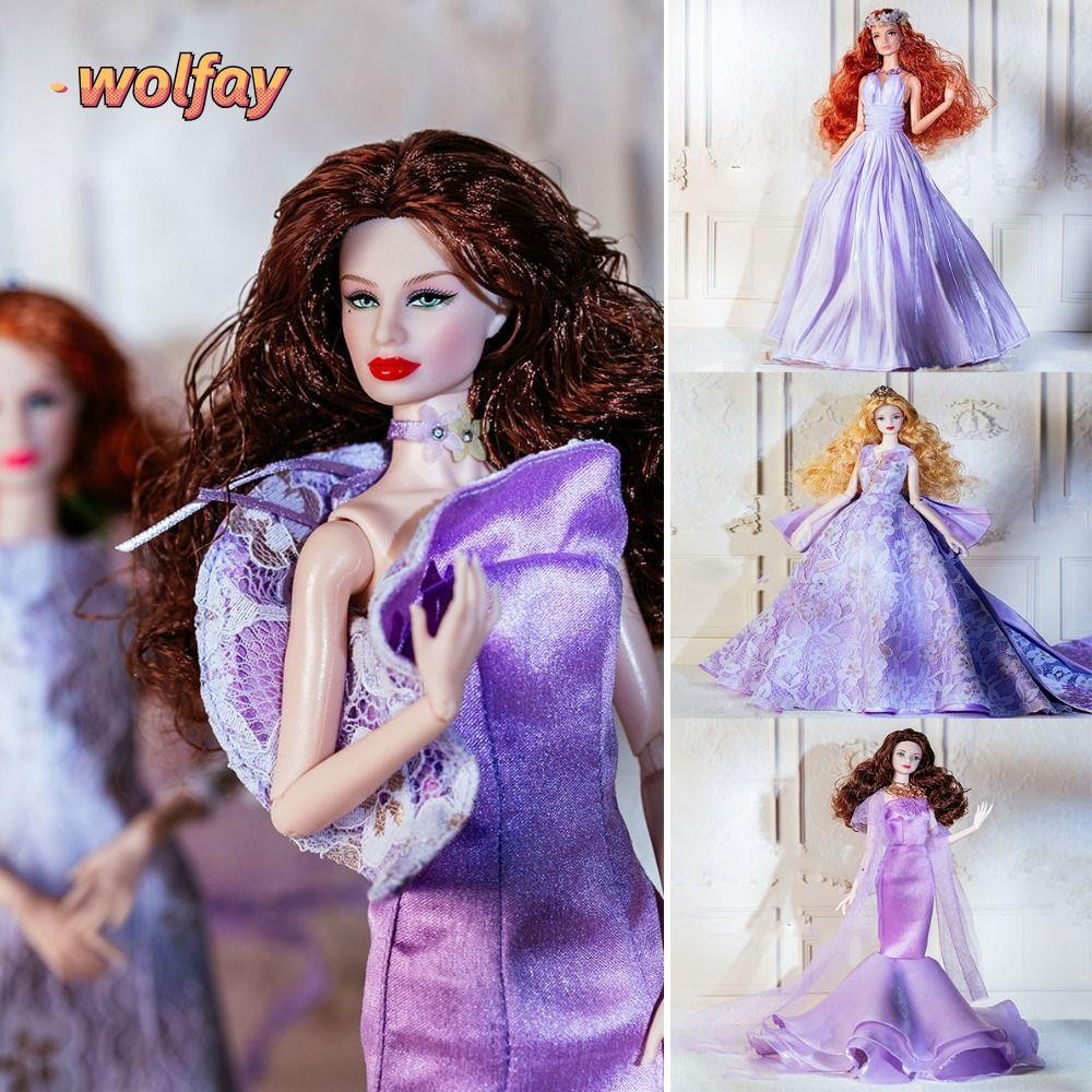 WOLFAY Supermodel Doll Dresses, Luxury European Fashion Lace Wedding ...