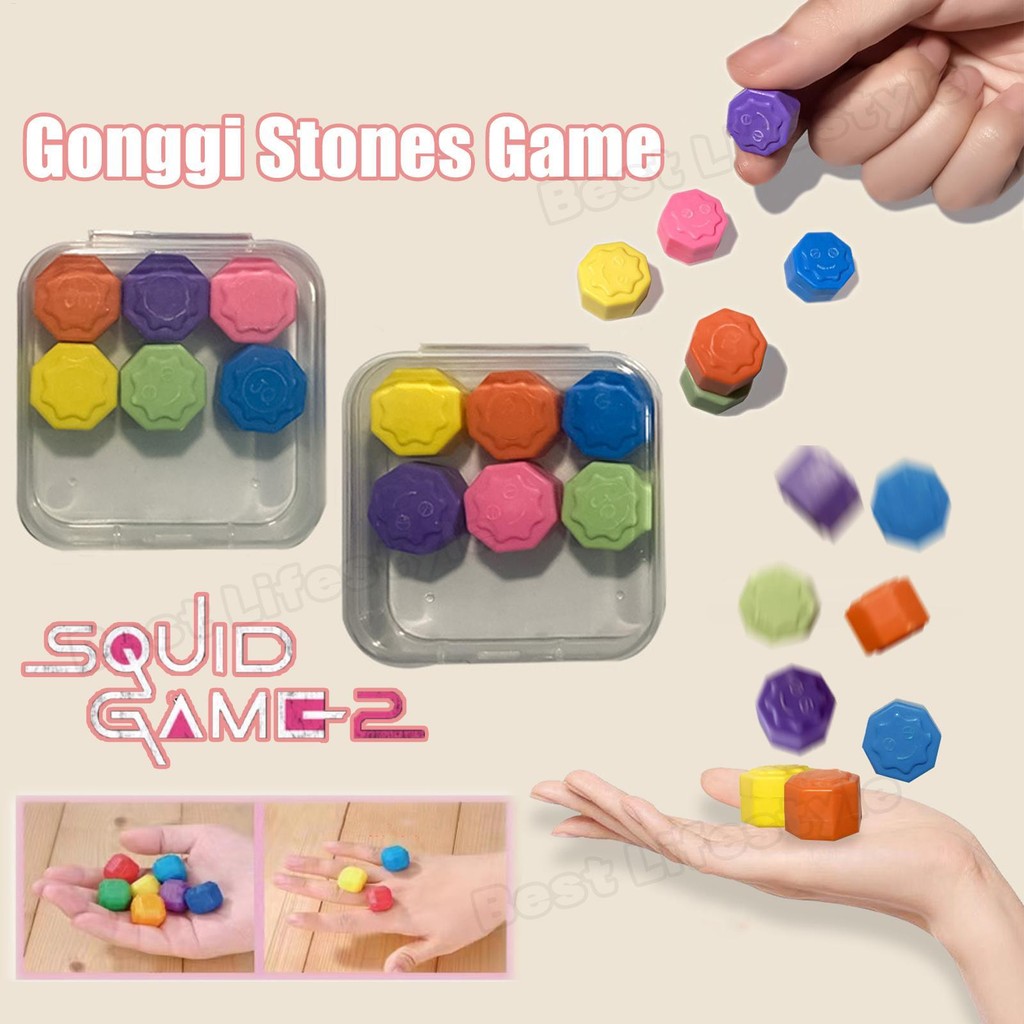 Squid Game 2 Gonggi Stones Throwing Stones Game Folk Stone Game Korean ...