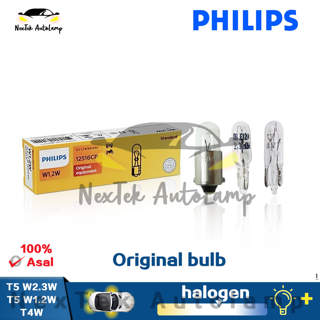 Philips T5 W1.2W W2.3W T4W 12061 12516 12929 12V Original Standard ...
