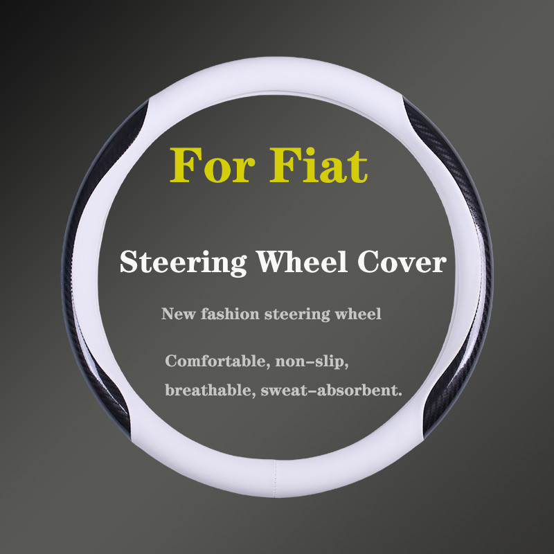 No Smell Thin For Fiat Steering Wheel Cover Leather Carbon Fit Argo 500 ...