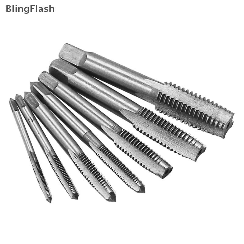 [BlF] 7pcs Male Thread Tap Set Metal Meters Drill Bit M3 M4 M5 M6 M8 M10 M12 Metric Impact ...
