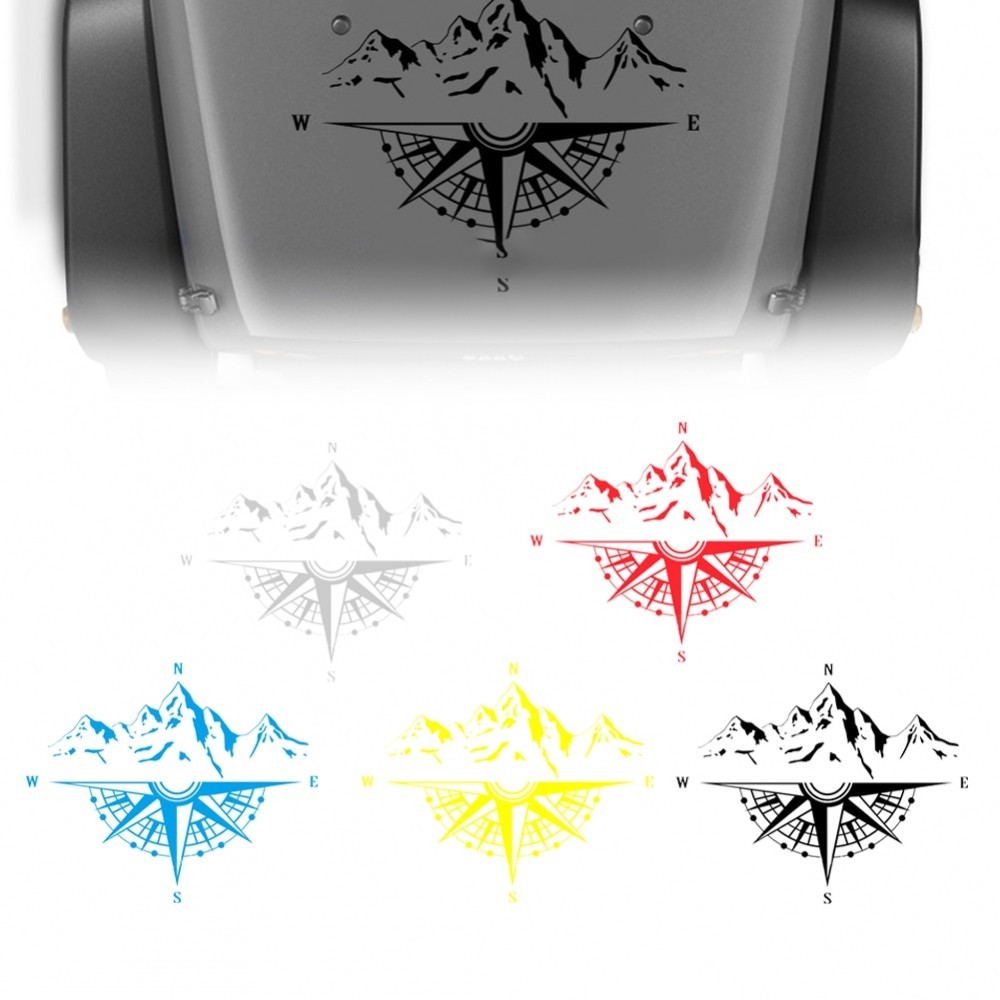 Motorhome Decal Mountain Compass Vinyl Sticker Camper Van Car Hood Body ...