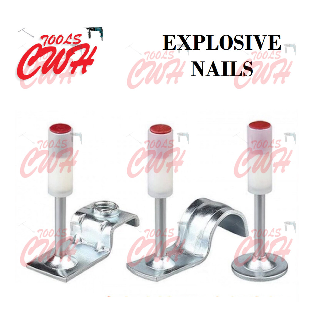 POWDER ACTUATED CONCRETE MANUAL STEEL CEMENT NAIL PAKU TEMBAK RIVET ...