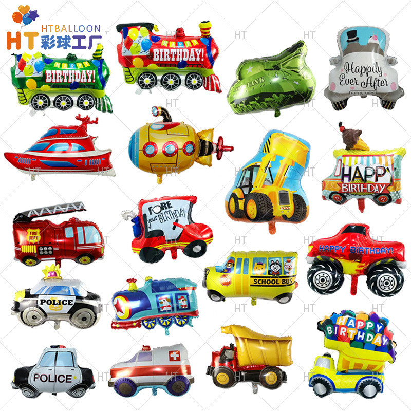 Car Shape Aluminum Film Balloon/Baby Birthday Decoration Toy Balloon ...