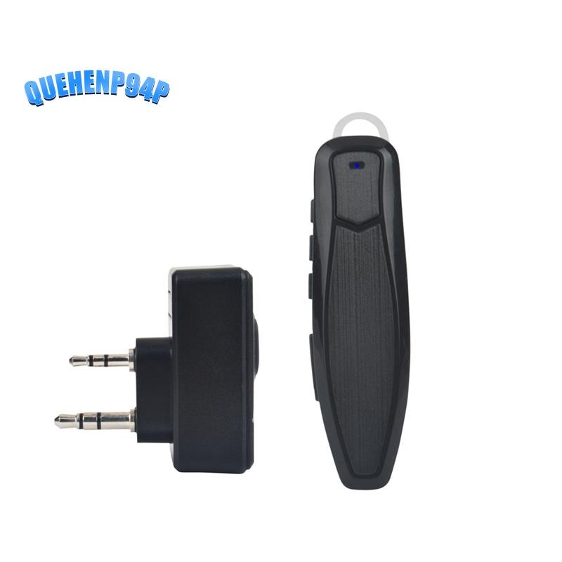 Walkie Talkie Wireless Bluetooth PTT Headset Earpiece Hands-Free K Plug for Microphone Headset ...