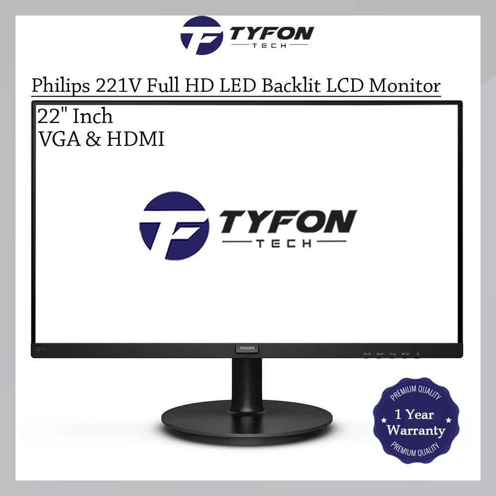 Philips 22" Inch Widescreen Full HD LED Backlit LCD Monitor 221V ...