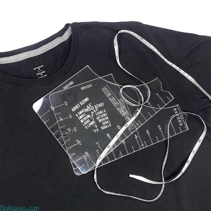 Zebeaa Single T-Shirt Ruler Guide -Vinyl T-Shirt Ruler Guide ...