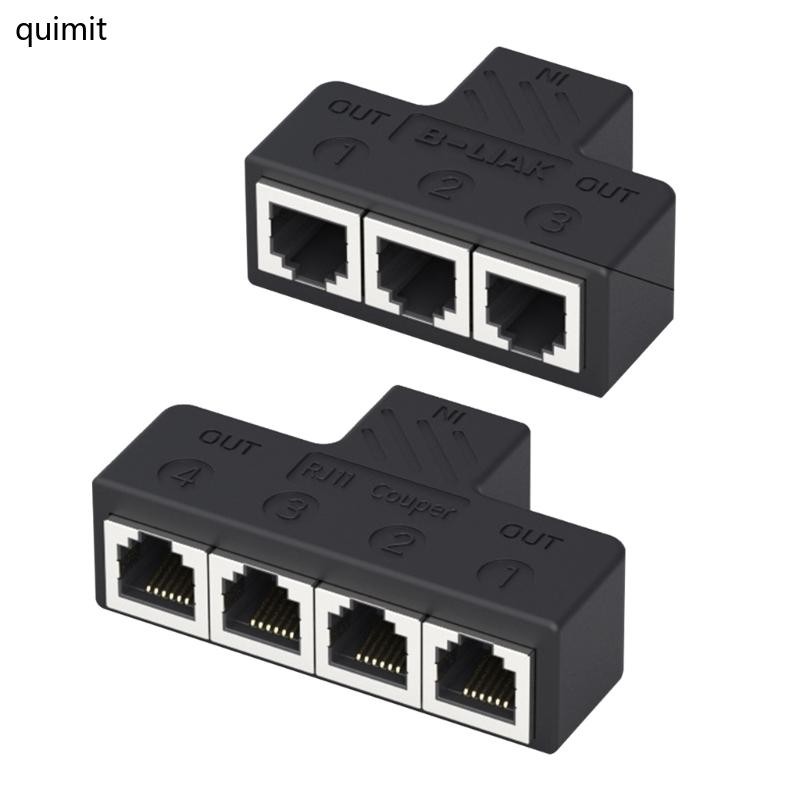 QUIM 3 Way 4Way Phone Splitter Adapter Telephone Splitter for Efficient ...