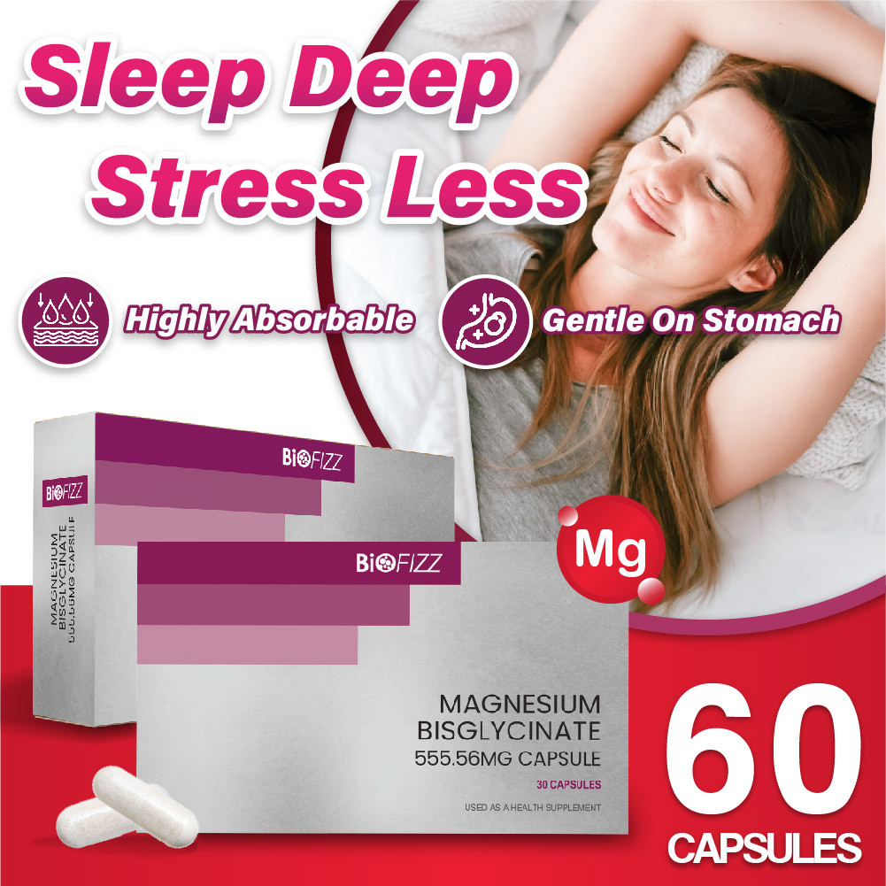 BIOFIZZ Magnesium Bisglycinate (30's x 2) [Magnesium Glycinate ...