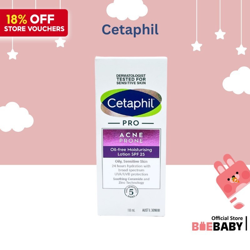 Cetaphil Pro Acne Prone Oil-Free Moisturising Lotion SPF 25 | For Oil ...