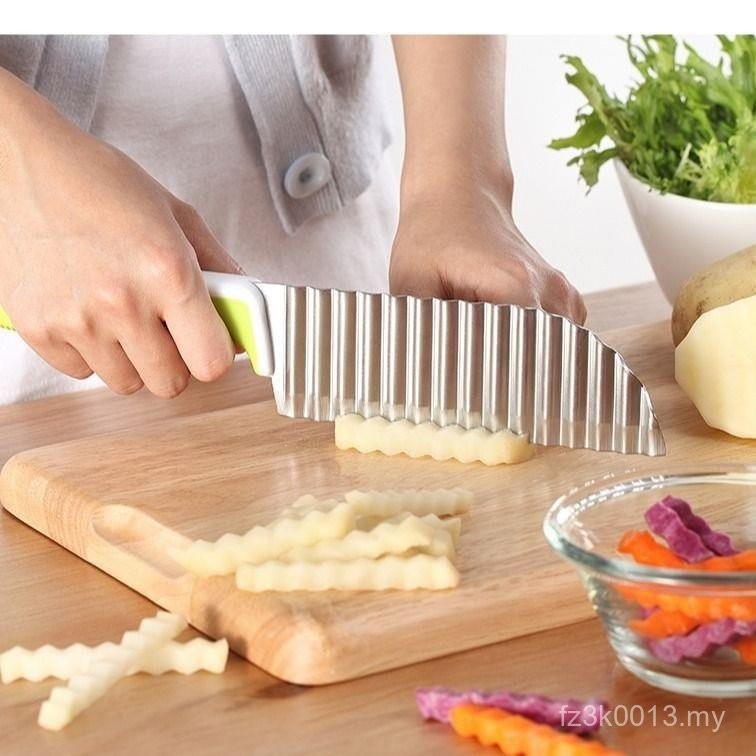 Pattern Wolf Tooth Potato Cut French Fries Cut Fancy Wave Knife Kitchen ...