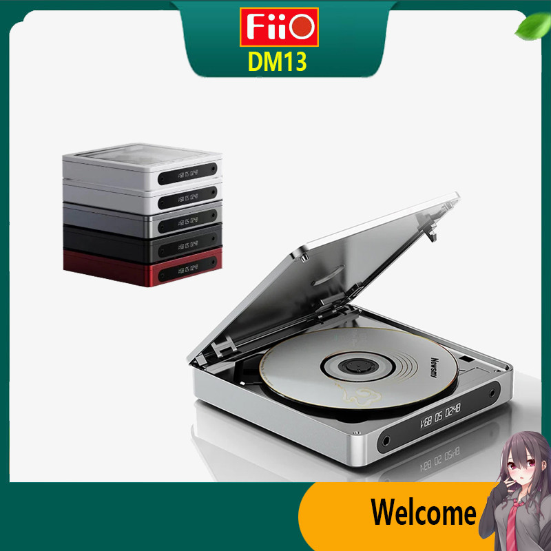 FiiO DM13 Multifunctional Portable Stereo CD Player with Long-Lasting Battery, Supports USB ...