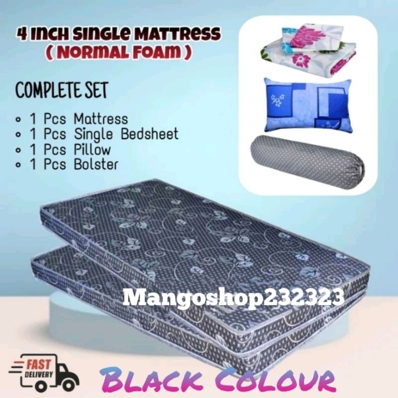 4 Inches Foam Single Mattress / Tilam Bujang 4 Inci / Tilam Single ...
