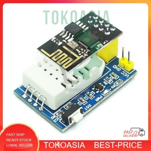 ESP8266 ESP-01 ESP-01S ESP01 AM2302 DHT22 Temperature Humidity Sensor Module WiFi Wireless ...