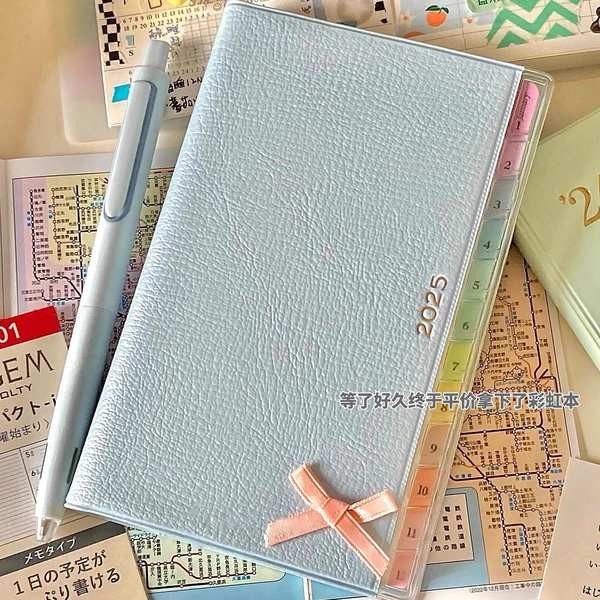 buku simpanan duit Buku jadual 2025 halaman indeks pelangi Jepun Noh ...