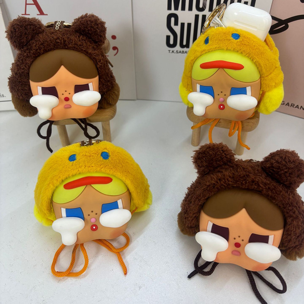 Crying Baby Powerpuff Girls Earphone Bag Coin Purse Vinyl Face Plush ...