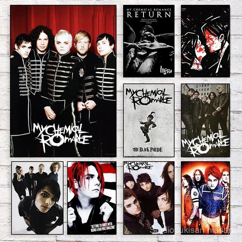 Popular Rock Music Band My Chemical Romance Poster MCR Singer Canvas ...