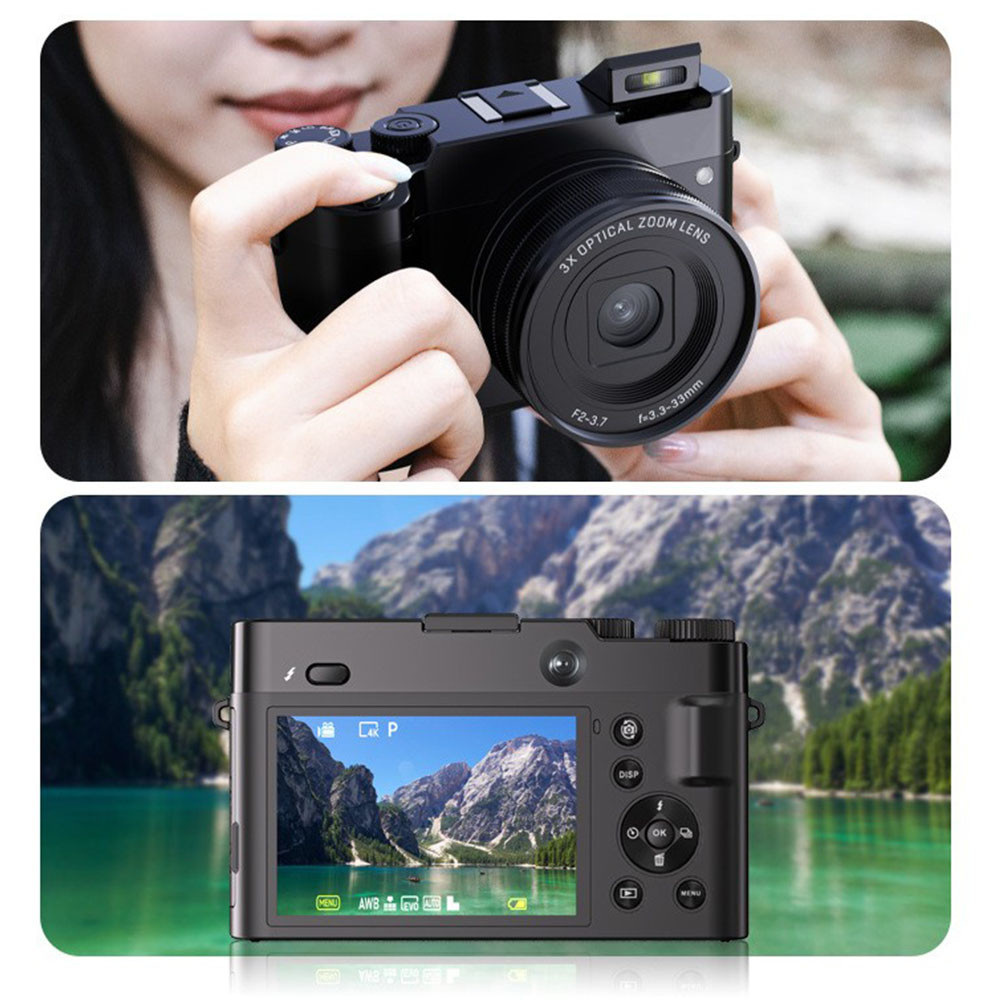 64MP Compact Cameras with 16X Digital Zoom with Battery Flash for ...