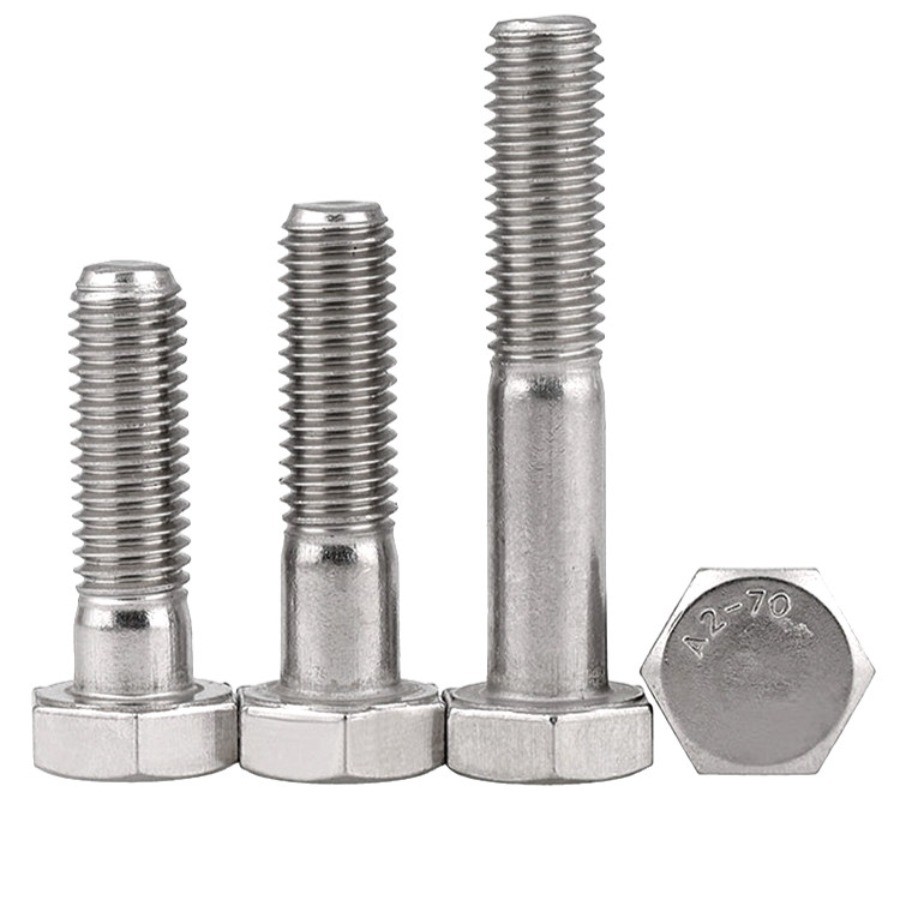 304 Stainless Steel Half Thread External Hexagon Bolt Extended Half ...