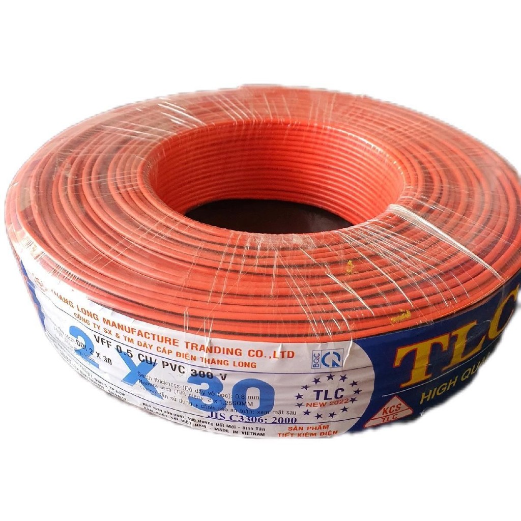 [Odd] THANG LONG 2x30 double electrical wire: 10 meters, 20 meters, 30 ...