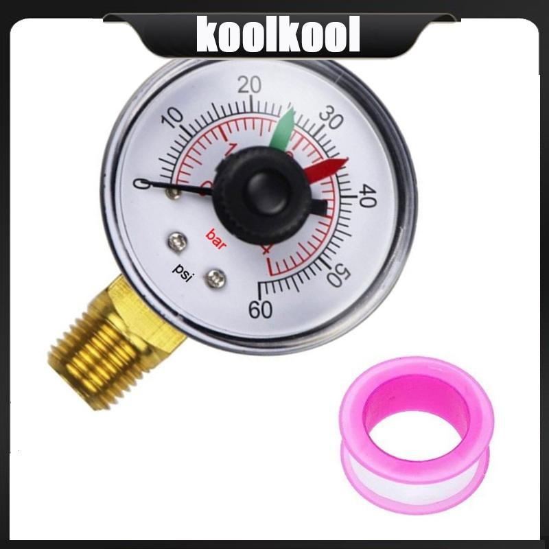 Kool Pool Filter Pressure Gauges 0-60PSI 2 Dial Pool Pressure Gauges ...