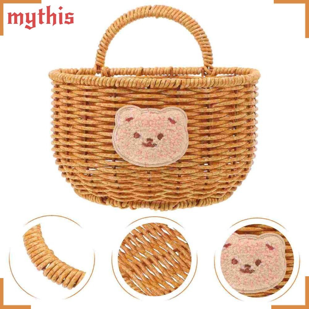 [MYTHIS] Storage Basket, Imitation Rattan Onion Ginger Garlic Wall ...
