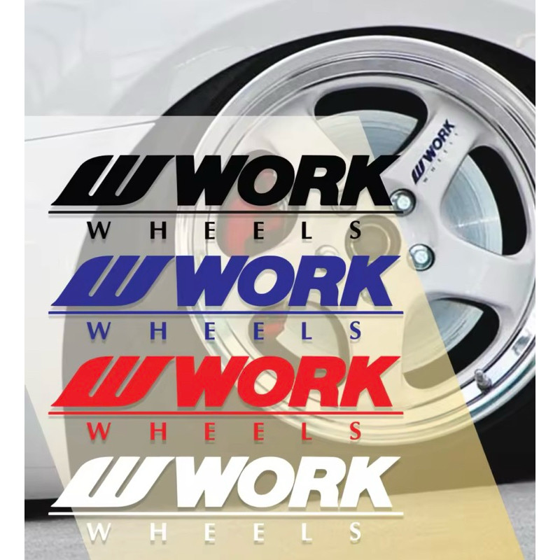 [WORK]K705# WORK WHEELS Sport Rims x 4pcs Vinyl Cut Stickers | Shopee ...