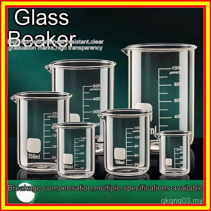 [8582 People Collection] Glass Beaker High Borosilicate Thickened ...