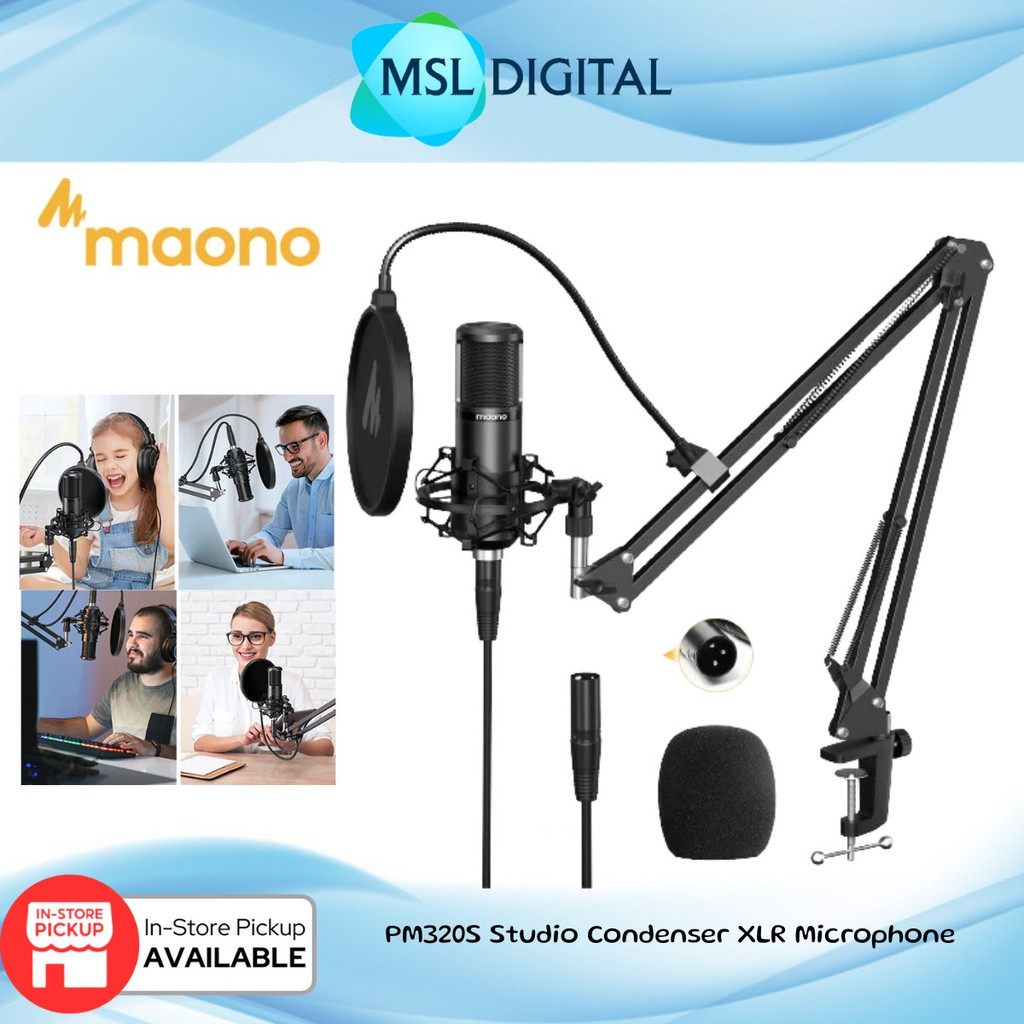 MAONO AU-PM320S Studio Condenser XLR Microphone Kit | Shopee Malaysia