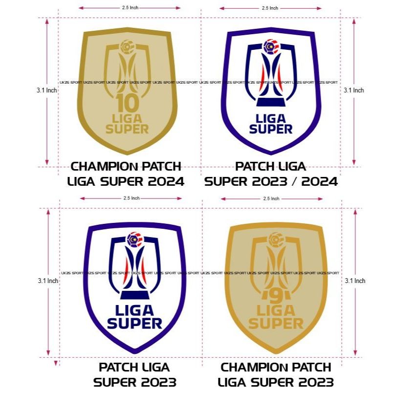 LIKZS X Patch Liga Super Malaysia Collection MIX From 2012- 2026 Iron ...