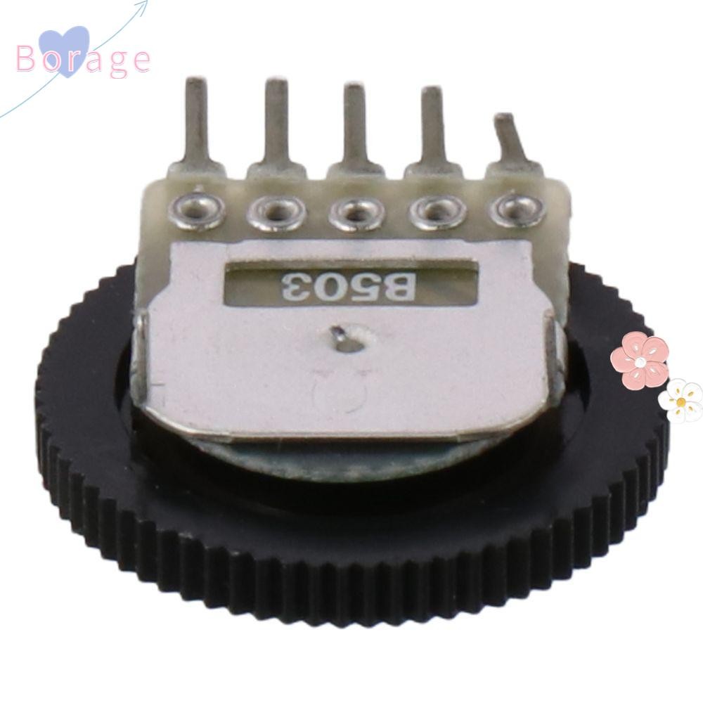 BORRAONE Wheel Potentiometer, 16x2mm Dial Wheel, Wide Application 50K ...