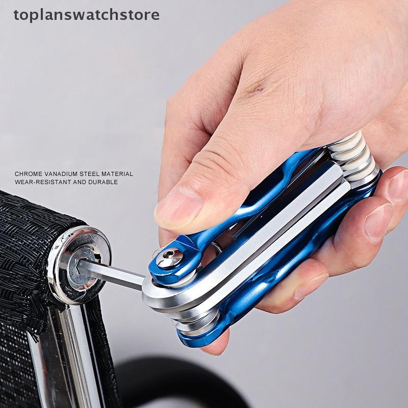 toplan Folding Portable Hexagonal Wrench Set Metal Metric Chave Allen ...