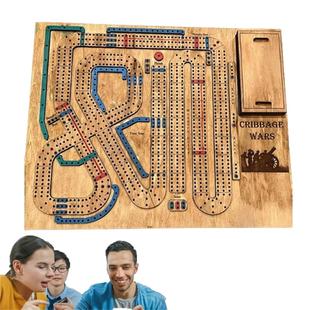 Cribbage Wars Board Game Cribbage Wars Board Game Wooden Cross-Border ...