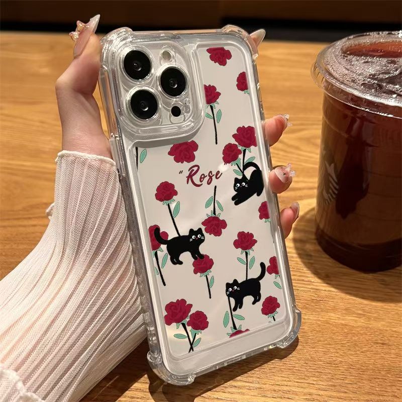 Ins Style Red Rose Casing For Huawei Honor 9X 10X 10 9i 9 Lite Play 7X ...