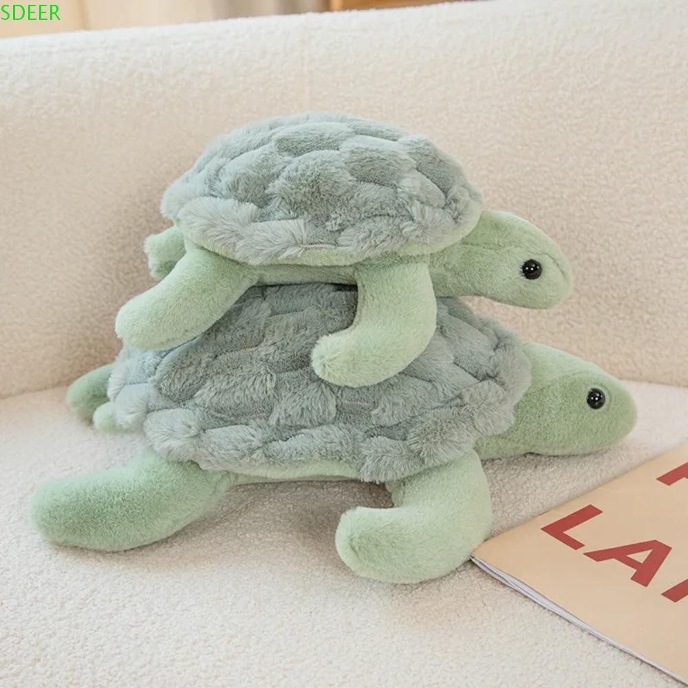 SDEER Cute Turtle Stuffed Animals, Cartoon Animal Green Sea Turtle ...