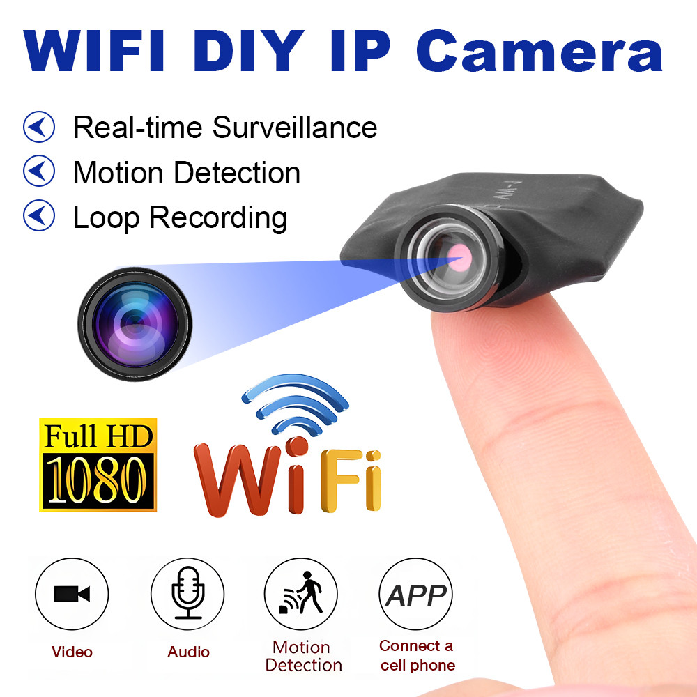 1080P High-Definition Wireless WIFI IP Mini mini Hidden Camera DIY ...