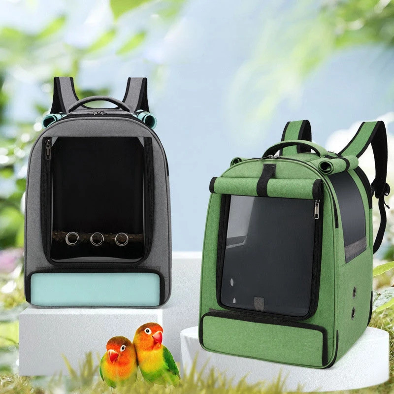 Outdoor Carrying Cage Pet Parrot Backpack Suit Cat Dog Travel ...