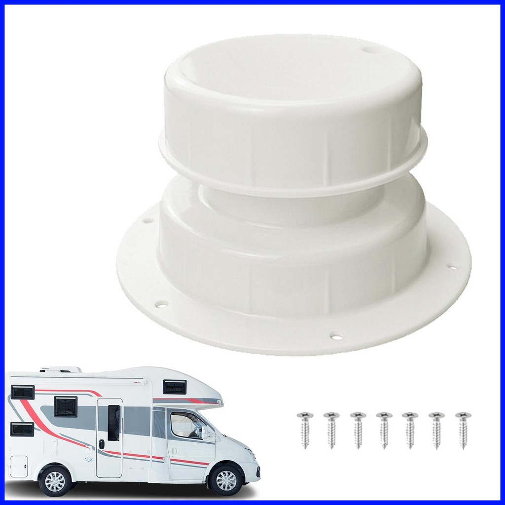 Roof Air Vent Outlet Yacht RV Sewer Pipe Outlet Mount Round Cover ...