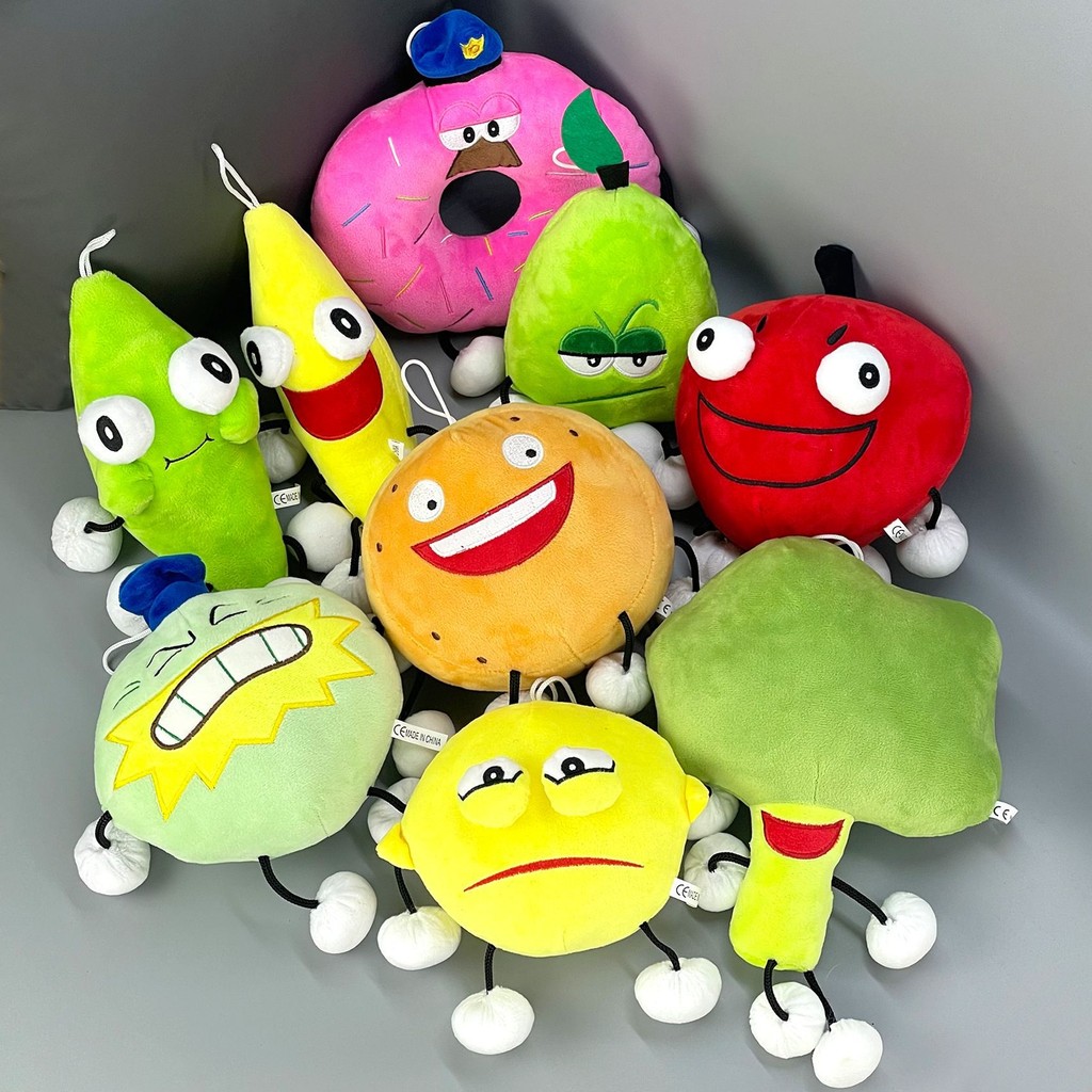 Shovelware brain Fruit Educational Game Plush Toy Donut Cantaloupe ...
