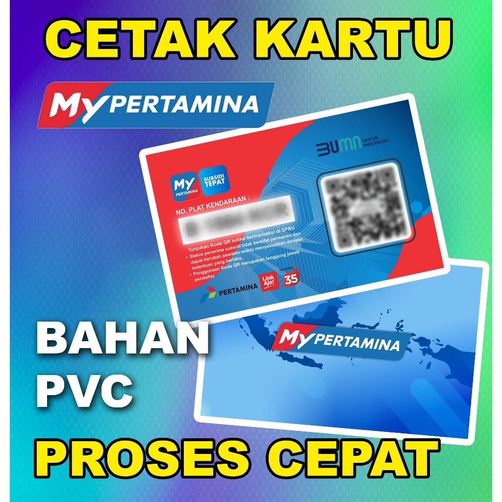 PRINT MY PERTAMINA CARD 2 SIDES / FREE PICTURE ACCORDING TO REQUEST ...