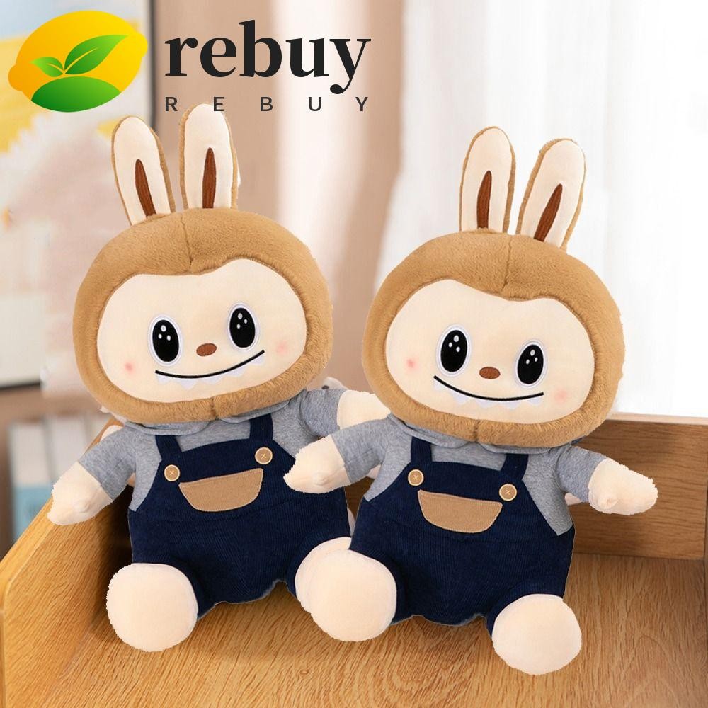REBUY Labubu Plush Stuffed Doll, Big Eye Hoodies Labubu Time Plush Toy ...
