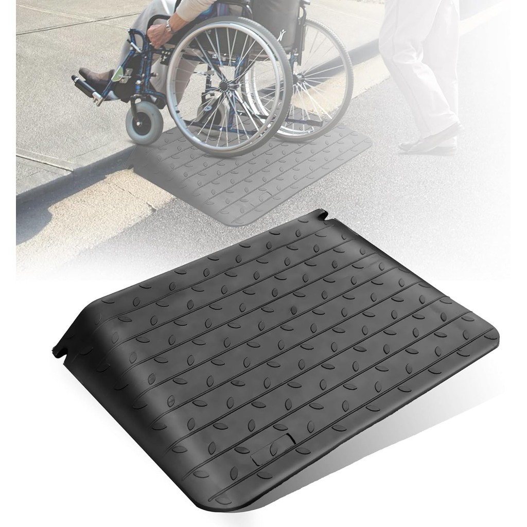 4" High Wheelchair Ramp Rubber Threshold Ramps for Wheelchairs for Home ...