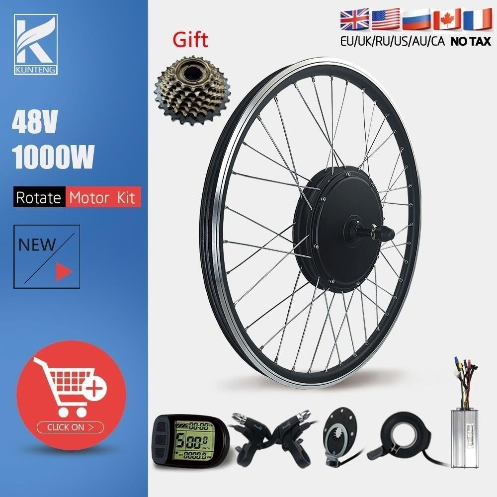 Electric Bicycle Rear Rotating Wheel Hub Conversion Kit Mountain Off ...
