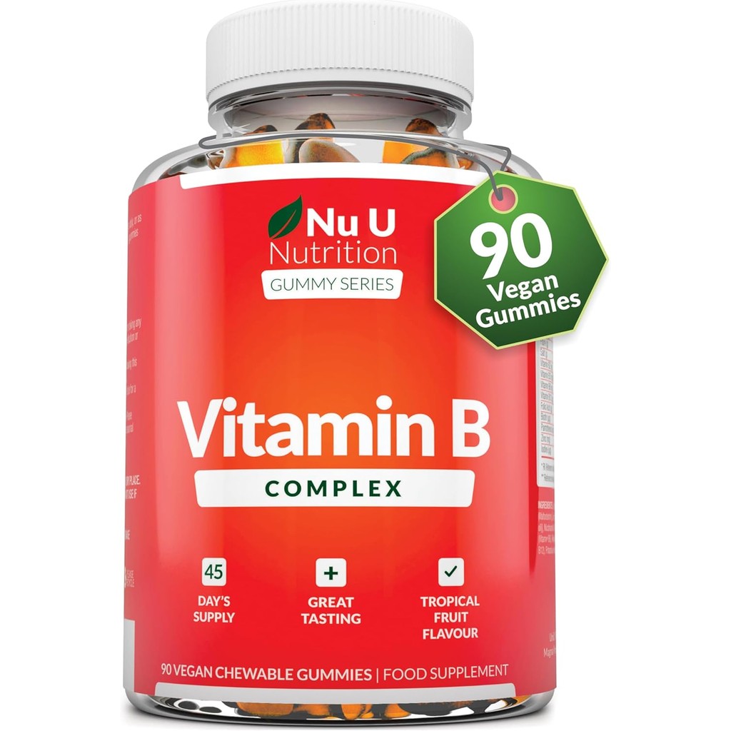Vitamin B Complex Gummies for Adults & Kids (12+) - 90 Vegan Gummies ...