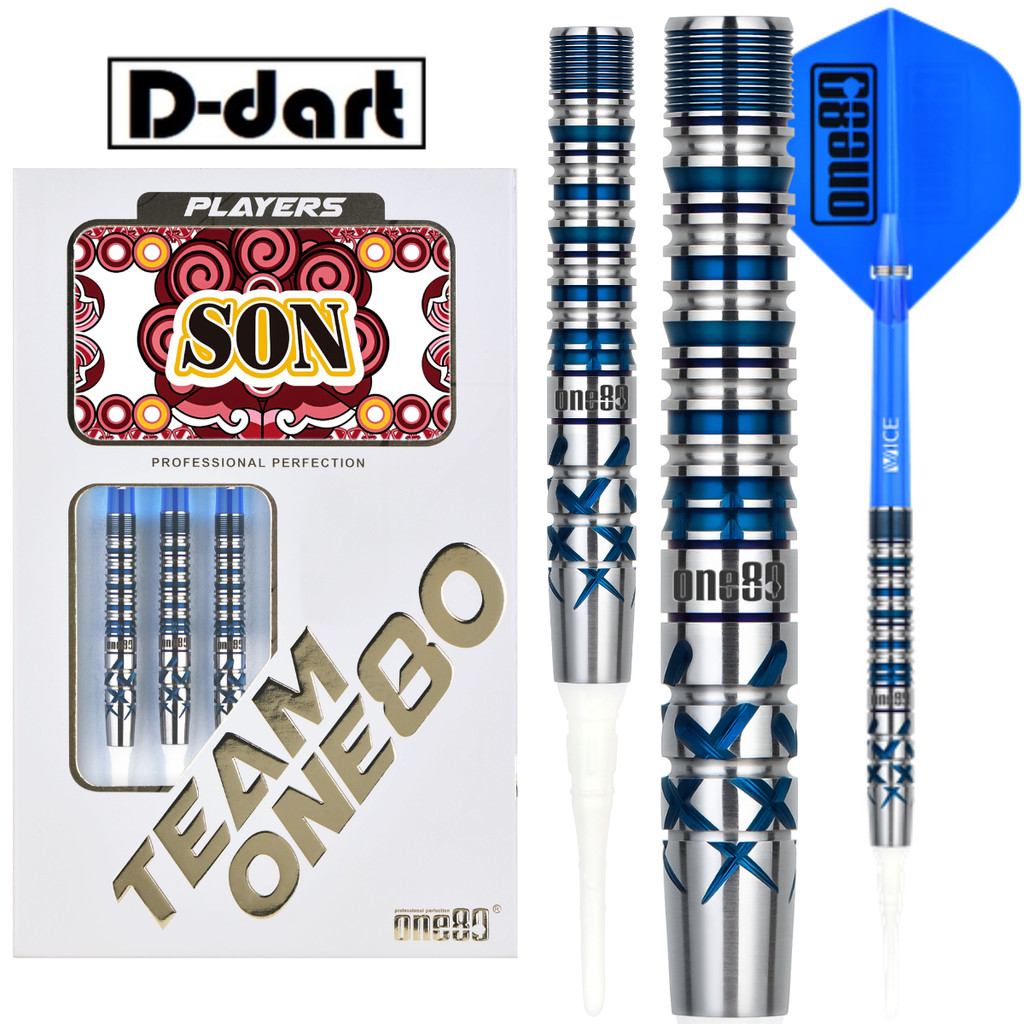 ONE80 SOFT TIP DART - 18.5G/20.5G SON HYUN JOON 90% Tungsten Signature ...