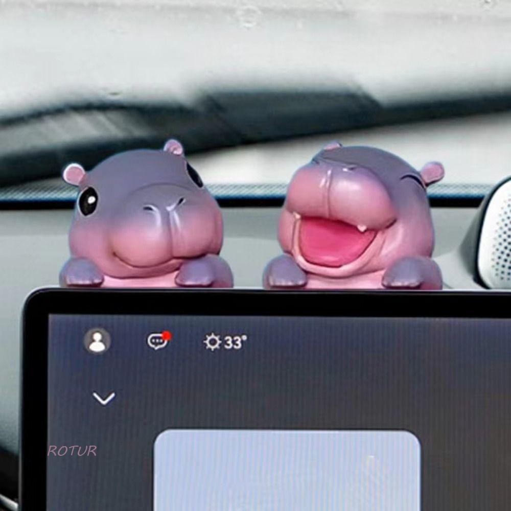 ROTUR Computer Monitor Decor, Cartoon Navigator Screen Moo Deng Screen ...