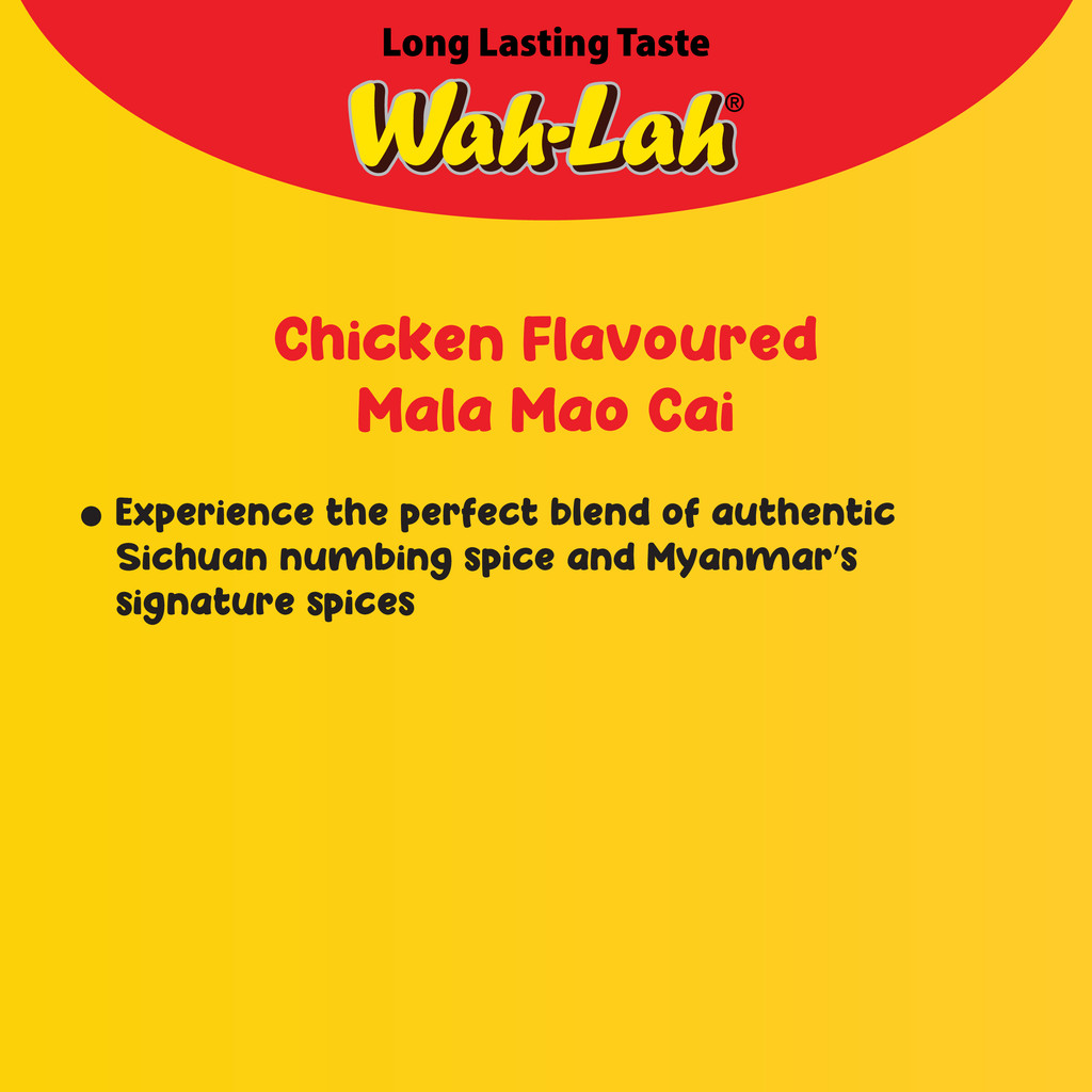 [Buy1Free1] Exp: Oct2025 | Wah-Lah Instant Noodle Chicken Flavoured Mala Mao Cai / Mala Soup 80g ...