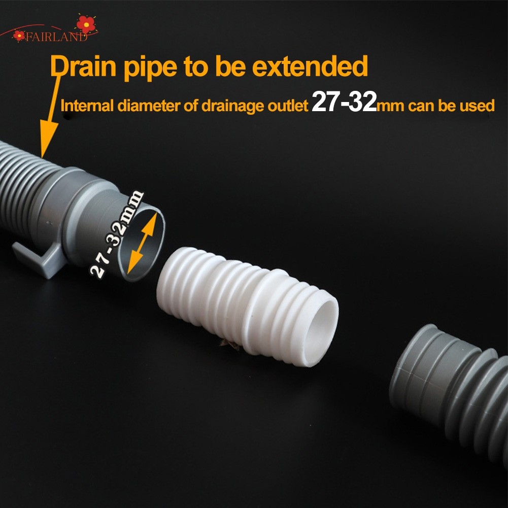 {FAIRLAND} Washing machine drain extension pipe reducing joint bathroom ...