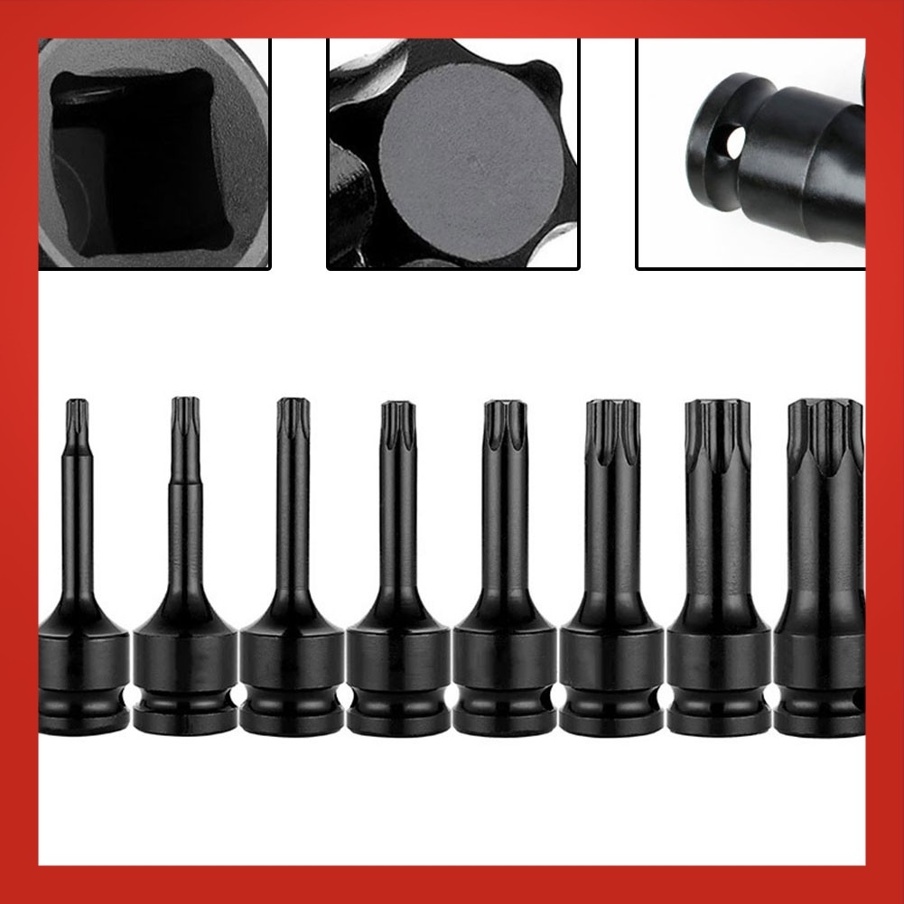 [BTSL] 1PC 1/2inch Hex Torx Screwdriver Bit Impact Drive Socket Adapter Head T20-T100 | Shopee ...