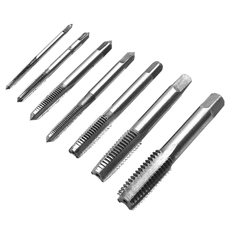 [BlF] 7pcs Male Thread Tap Set Metal Meters Drill Bit M3 M4 M5 M6 M8 ...
